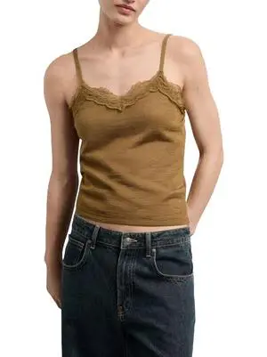 Mango Mustasa Knit Camisole - Ochre