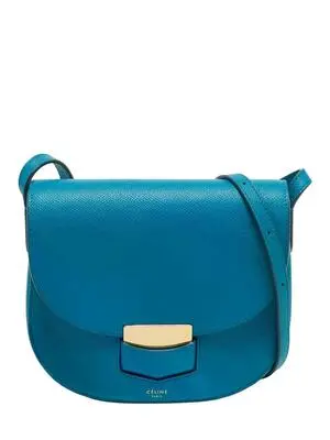 Celine 2017 Small Trotteur Cross Body Bag - Blue