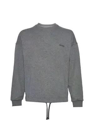 Zegna Logo Sweatshirt - Grey