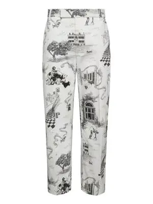 Thom Browne Toile Utility Chino Trousers - White