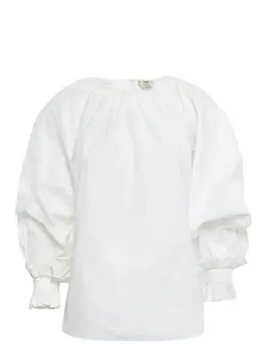 Fendi Balloon-sleeve Blouse - White
