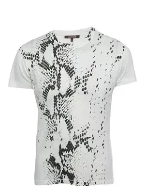 Roberto Cavalli Snakeskin-print T-shirt - White
