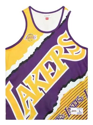 Mitchell & Ness Jumbotron 2.0 Nba Lakers Graphic Tank Top - Yellow