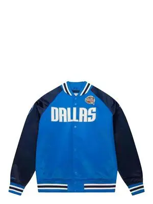 Mitchell & Ness Hall Of Fame Dallas Mavericks Dirk Nowitzki Jacket - Blue