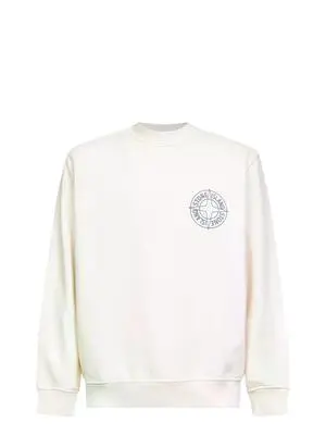 Stone Island Embossed Logo Sweatshirt - Neutrals