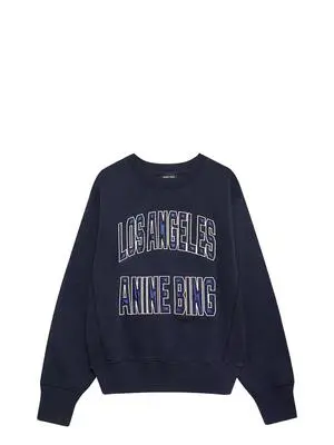 ANINE BING Logo-detail Sweatshirt - Blue