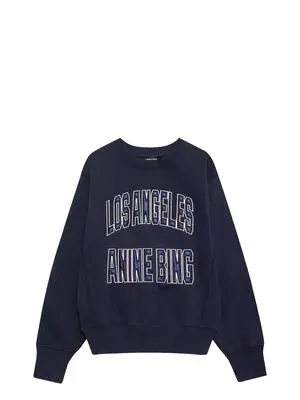 ANINE BING Logo-Detail Sweatshirt Blue