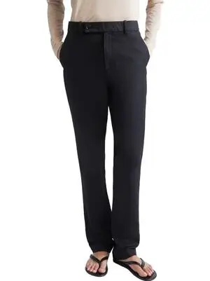 Partow Fulton Cotton Straight Leg Pants - Black