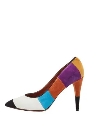 Missoni Colourblock Pointed-toe Pumps - White
