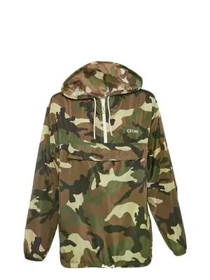 Celine Camouflage-print Hoodie - Green