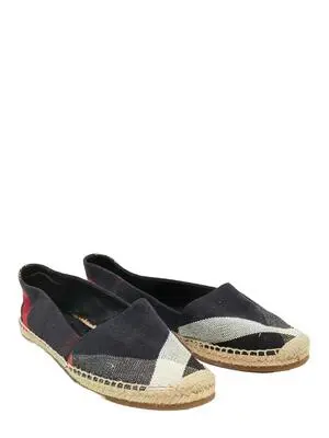 Burberry Check Espadrilles - Blue