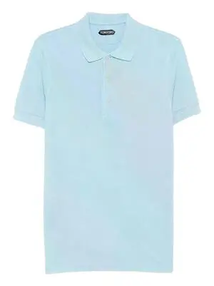 TOM FORD Buttoned Polo Shirt - Blue