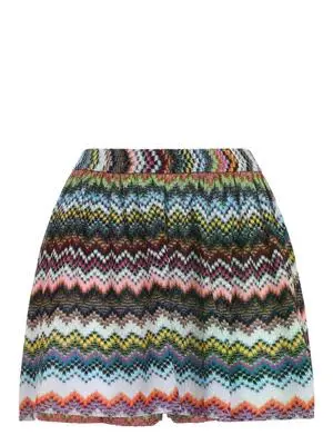 Missoni Chevron High-waisted Shorts - White