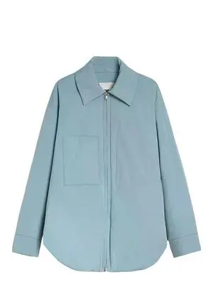 JIL SANDER Patch Pocket Padded Overshirt - Blue