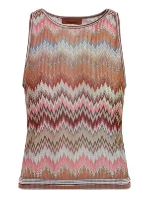 Missoni Chevron-pattern Top - Brown