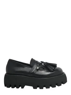 Alexander McQueen Leather Sofa Loafers - Black