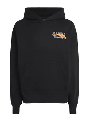Amiri Cotton Hollywood Horse Hoodie - Black