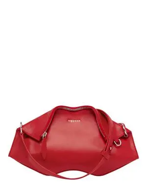 Alexander McQueen Leather Manta Clutch - Red