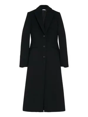 Alexander McQueen Wool Single-breasted Tailored Coat - Black