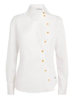 VIVIENNE WESTWOOD Cotton Poplin Bella Shirt - White