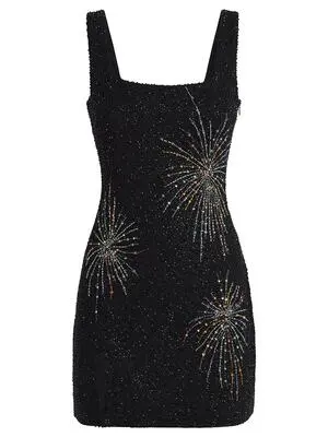 Staud Embellished Le Sable Mini Dress - Black