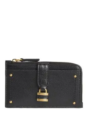 Chloé Small Grained Leather Paddington Purse - Black