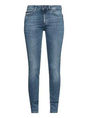 LIU •JO Slim Fit Jeans With Appliqués - Blue