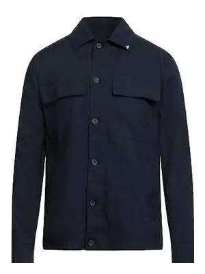 BERNA Man Shirt Midnight Blue Size L Cotton, Polyamide, Elastane