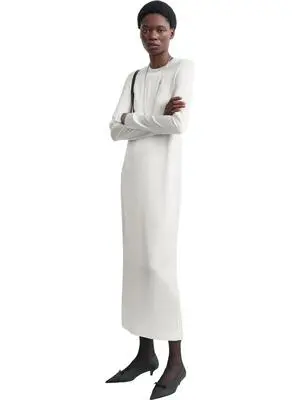 TOTEME Long Satin Dress - White
