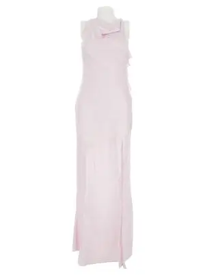 Remain Birger Christensen Long Cascade Dress - Rose