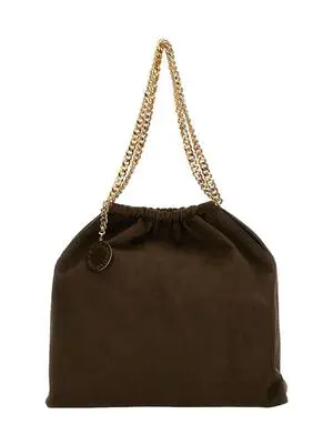 Stella McCartney Falabella Medium Tote With Suede Drawstring - Brown