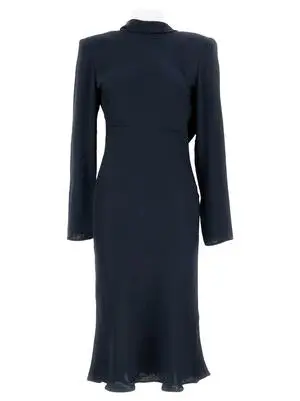 Remain Birger Christensen Draped Midi Dress - Blue