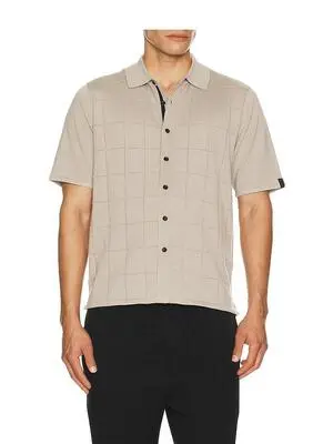 Rag & Bone Rag & Bone Window Pane Dalton Knitted Shirt In Brown. Size S. Also Brown