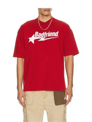 BADFRIEND Star Logo Tee In . Also - Red