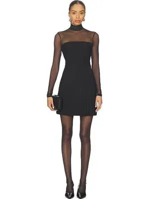 Likely Lulani Sheer Mesh Dress - Black