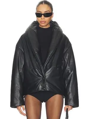 LAMARQUE Ingrid Leather Jacket - Black