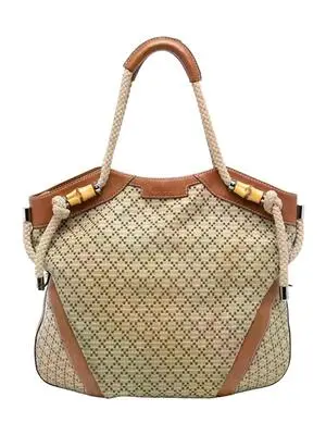 Gucci Diamante Canvas Maui Hobo Bag - Brown