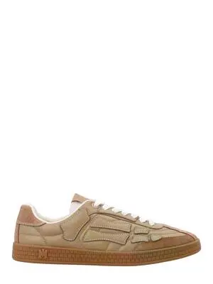 Amiri Pacific Bones Leather Sneakers - Neutrals