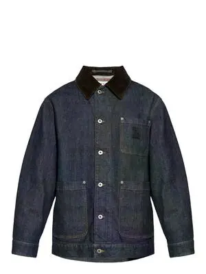 Loewe Corduroy-collar Pocket Jacket - Blue