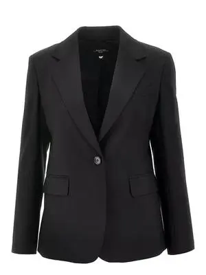 Max Mara Button Mono Blazer - Black