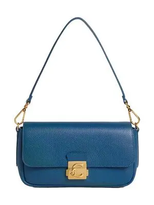 COCCINELLE C-me Lock Medium Shoulder Bag - Blue