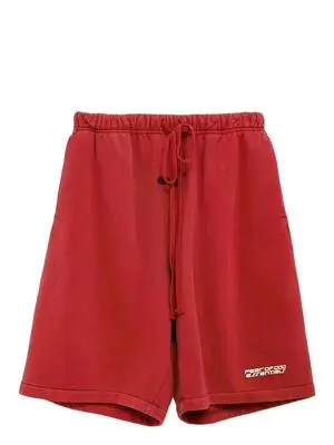 Fear Of God Drawstring Track Shorts - Red