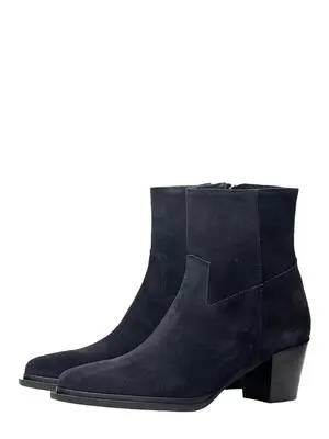 POCHE PARIS Pointed-toe Ankle Boots - Blue