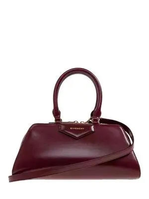 Givenchy Top Handle Logo Tote - Red