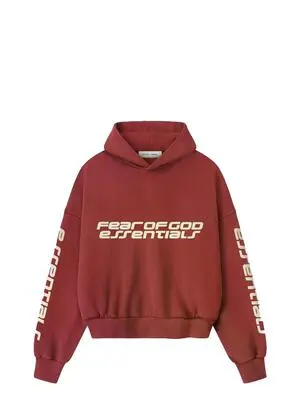 Fear Of God Logo Hoodie - Red