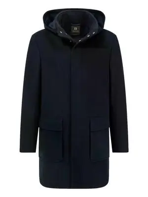 Boggi Milano Hooded Padded Parka - Blue