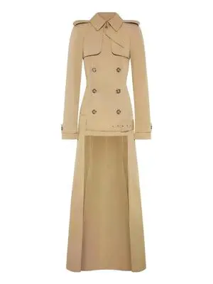 JEAN PAUL GAULTIER Buttoned Belted Trench Coat - Neutrals