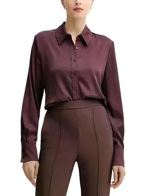 Guess Buttoned Collared Shirt - Purple