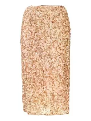 Max Mara Ribbon Waistband Midi Skirt - Pink