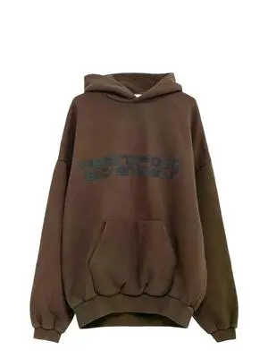 Fear Of God Logo-print Hoodie - Brown